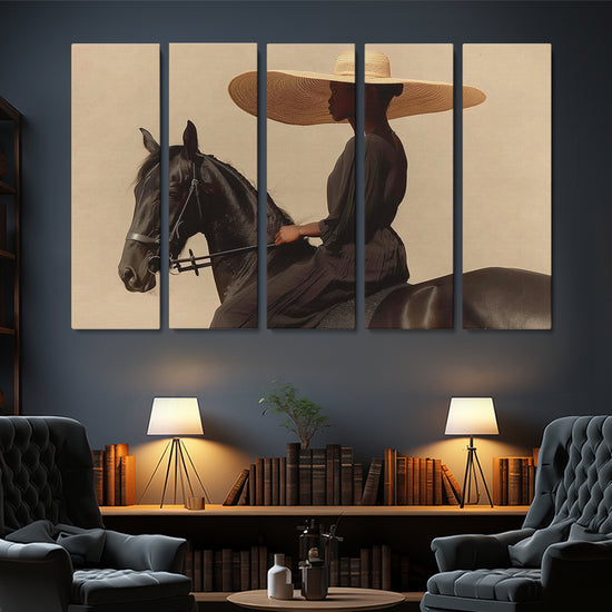 Elegant Woman Rider on Horse – ArtLexy