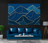 Abstract Gold Mountains – ArtLexy
