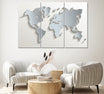 Abstract Minimalist World Map – ArtLexy
