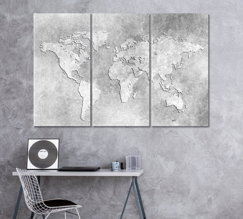 Minimalist World Map – ArtLexy