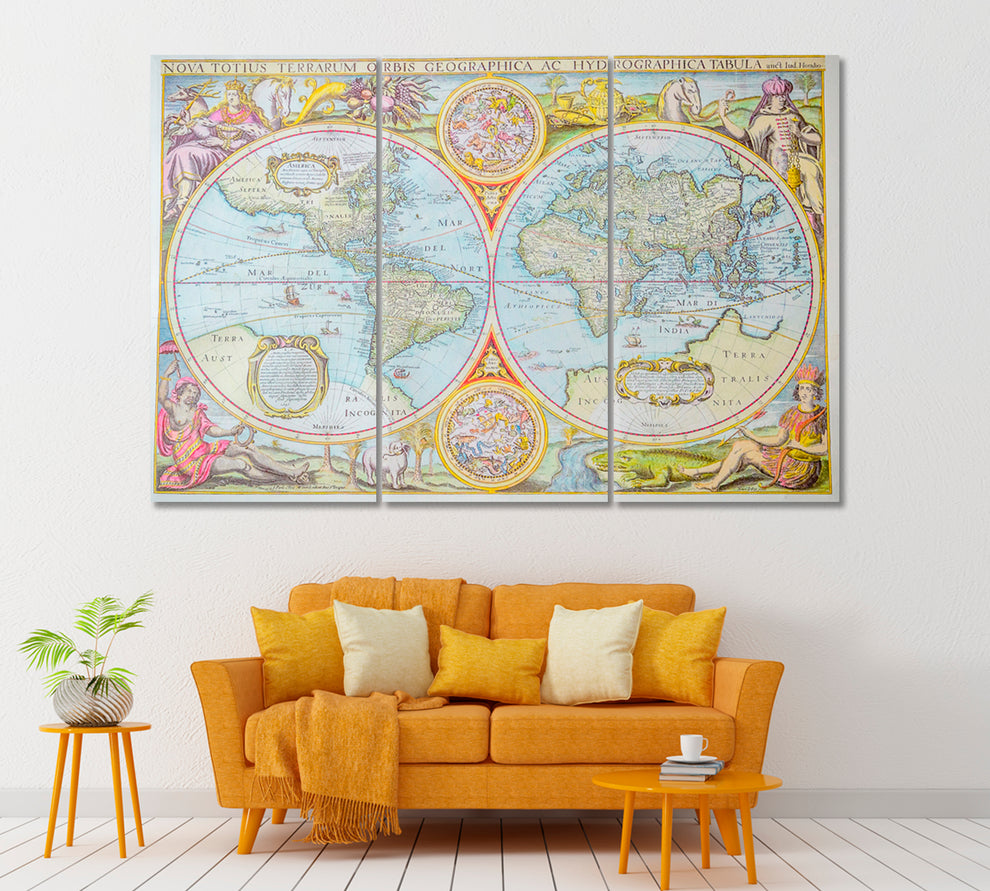 Old Colorful Map – ArtLexy