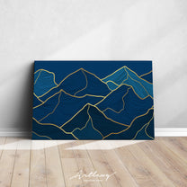 Abstract Gold Mountains – ArtLexy