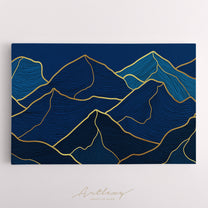 Abstract Gold Mountains – ArtLexy