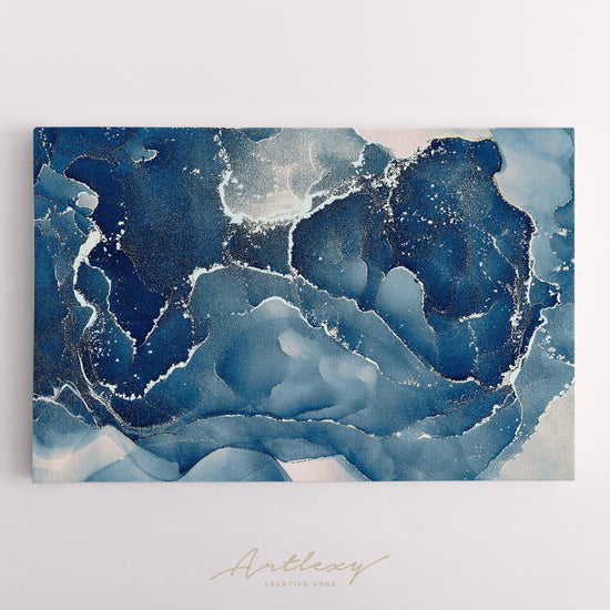 Abstract Blue Marble Pattern – ArtLexy